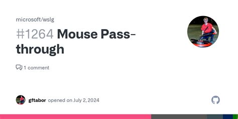 Mouse Pass Through Issue 1264 Microsoft Wslg GitHub