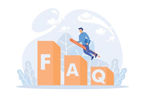 Frequency Asked Questions And Helpdesk Illustration Characters Contacting With Helpdesk Service