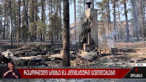 რეკორდული სიცხე და კლიმატური ცვლილებები Youtube