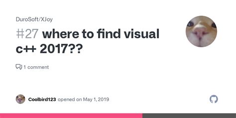 Where To Find Visual C 2017 · Issue 27 · Durosoftxjoy · Github