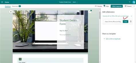 Collaborate Or Duplicate In Microsoft Forms Ashish Coder