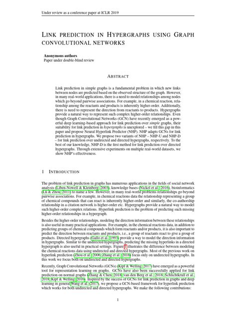 1218 Link Prediction In Hypergraphs Pdf Deep Learning Theoretical