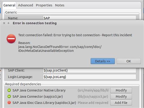 troubleshooting sap connector 5 3 mule 4 mulesoft documentation