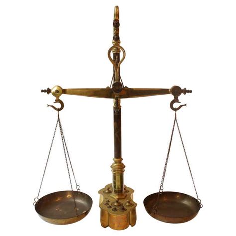 Late 19th Century Brass Scale For Sale At 1stdibs