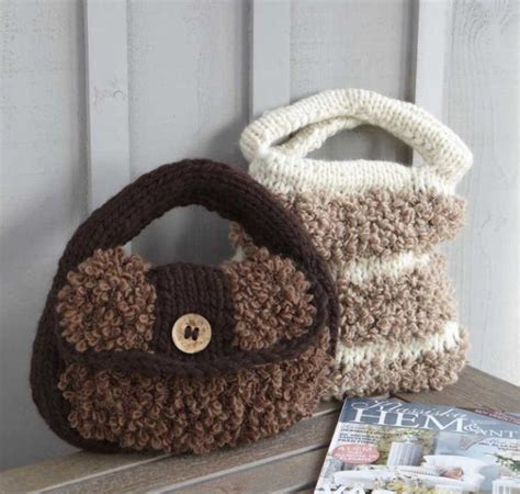 Stickad Väska Och Kasse Stickmönster And Virkmönster