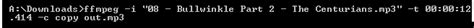 Audio Ffmpeg Being Inprecise When Trimming Mp3 Files Stack Overflow