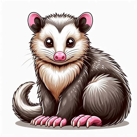 Possum Vector Cartoon Illustration Premium Ai Generated Vector