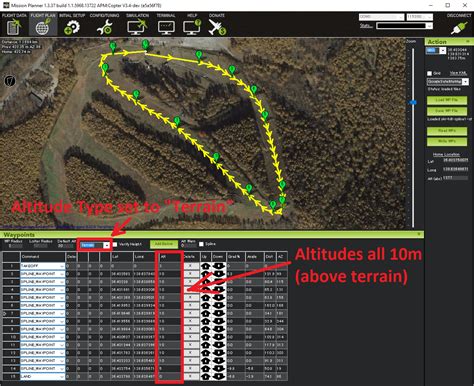 Terrain Following In Auto Guided Etc Copter Documentation