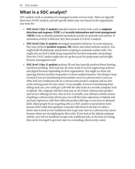 SOC Analyst PDF A Comprehensive Guide To Enhance Your Cybersecurity Skills