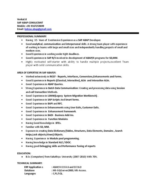 krishna resume pdf philips sap se