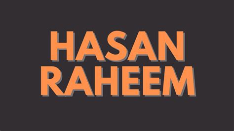 Hasan Raheem Presale Codes And Ticket Info Ticket Crusader