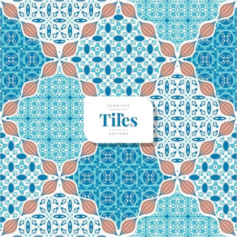 Premium Vector Hand Drawn Tile Pattern Design 20