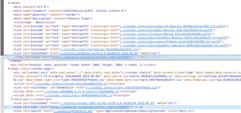 Rustdoc Generates Invalid Html Header · Issue 113067 · Rust Langrust · Github