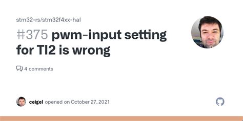 pwm input setting for ti2 is wrong · issue 375 · stm32 rs stm32f4xx hal · github
