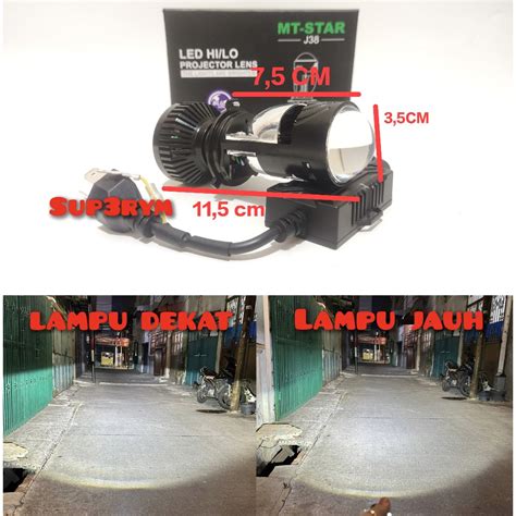 Jual Lampu Utama Projie H Mini Biled Projector Blue Lens Mt Star J Plus Devil Mobil Motor