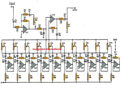 10 Band Graphic Equalizer Circuit