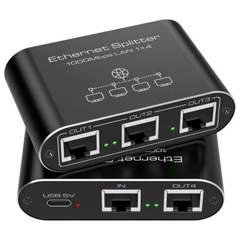 GetUSCart PVBCTCSID Ethernet Splitter To Mbps Internet Splitter LAN Splitter Either