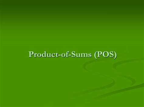 Ppt Sum Of Products Sop Powerpoint Presentation Free Download Id
