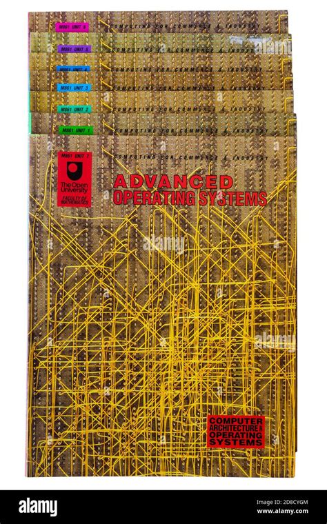 Computer Architecture And Operating Systems Books From The Open University Isolated On White