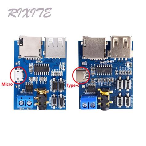 Tf Card U Disk Mp3 Format Decoder Board Module Amplifier Decoding Audio Player Amp Micro Type 