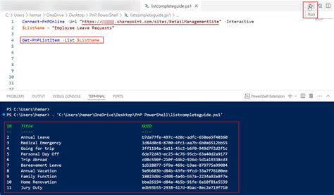SharePoint List Items CRUD Operations Using PnP PowerShell