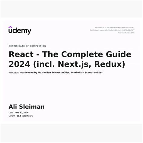 Ali Sleiman On Linkedin React Nextjs Redux Webdevelopment Continuouslearning Udemy