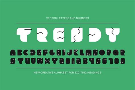 Premium Vector Modern Stylish Font Trendy Vector English Alphabet With Bold Latin Letters And