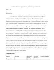 Ochem Lab Docx Acid Base Extraction Of Liquids Using A Three Component Mixture PRE LAB