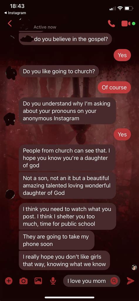 My Mom Found Out Abt My Secret Insta R Lgbt