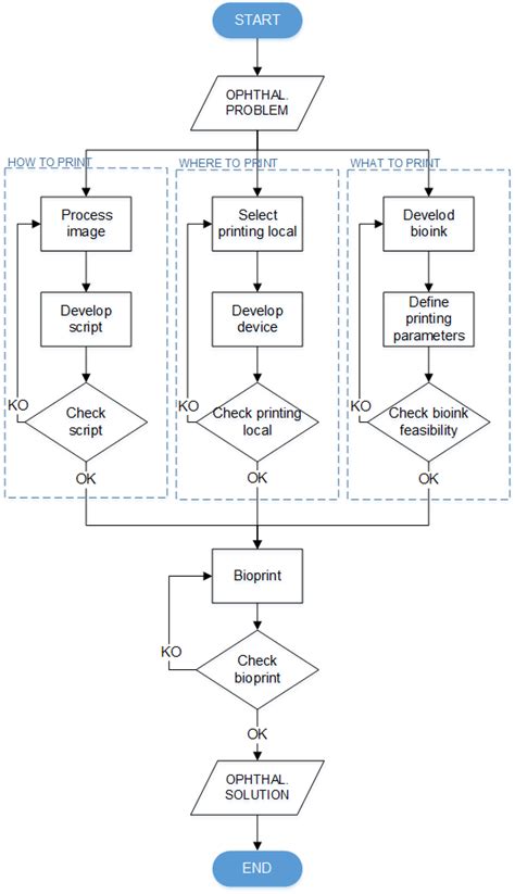 3d Bioprinting Process Flow For Ophthalmological Applications