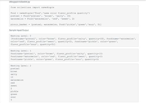 Solved 69 Lab Whats In Debugs Picnic Basket Instructor