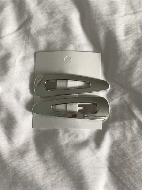 나이니 당일발송2개세트 메탈릭 똑딱 헤어핀 세트