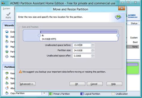 Extend C Drive With Aomei Partition Assistant In Windows
