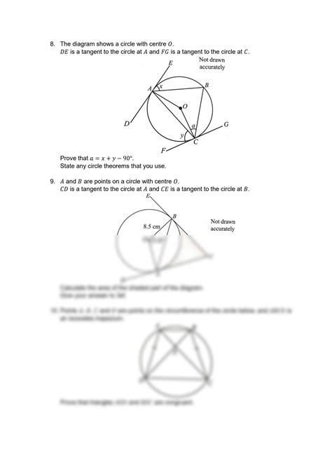 SOLUTION Difficult Gcse Circle Theorems Questions Studypool