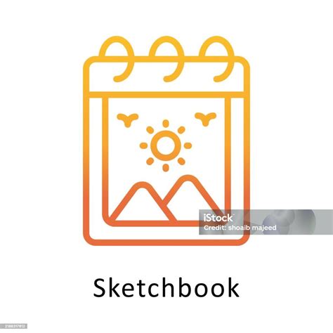Sketchbook Vector Gradient Outline Icon Eps File 10 Stock Illustration Download Image Now Istock
