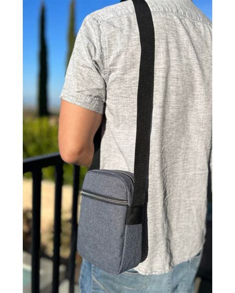 Dual Zip Heathered Travels Sling