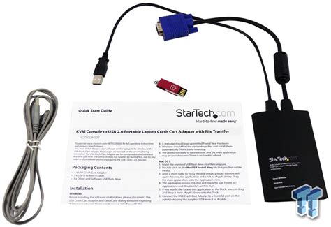 startech usb crash cart kvm console to usb 2 0 portable adapter review tweaktown