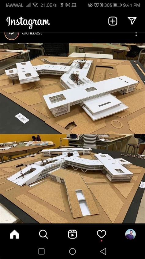 The Model Is Being Made With Cardboard And Glue On Top Of Some Sort Of Paper