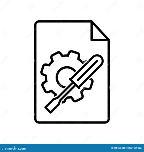 Technical Documentation Icon Vector Manual Illustration Sign