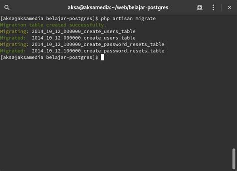 Konfigurasi Laravel Dan Postgresql Beserta Contoh Migration Jago Ngoding