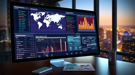 digital widescreen desktop monitor displays business intelligence roi