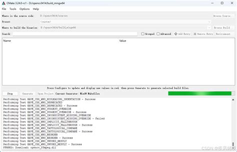 Qt5 14 2 Mingw64编译opencv3 4 14一次成功记录 我不是萧海哇~~~ 博客园