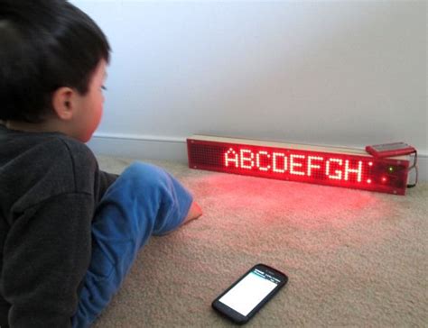 Portable Bluetooth Enabled Scrolling Led Matrix Display Part Led Matrix Bluetooth