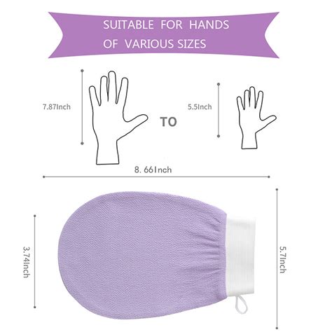 Badu Bg 1pc Мароко Хамам Ексфолиращи ръкавици 100 вискоза Скраб за тяло Ръкавици за душ