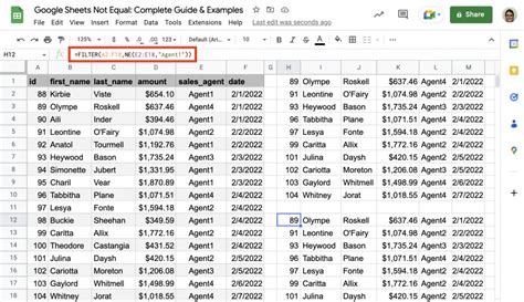 Google Sheets Not Equal Complete Guide Examples Layer Blog