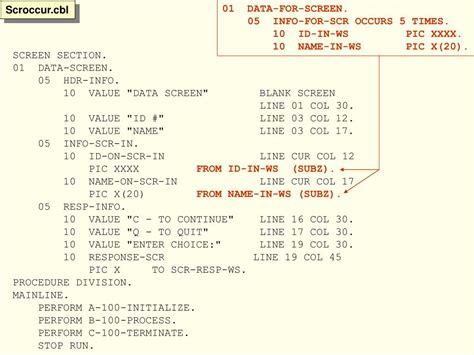 PPT COBOL Screens PowerPoint Presentation Free Download ID 236943