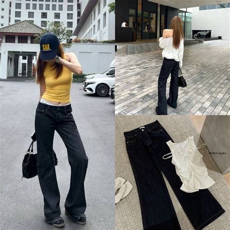 กางเกงยีนส์ขายาวรุ่น 5087 Tag Wg We 🇰🇷🇰🇷 Shopee Thailand