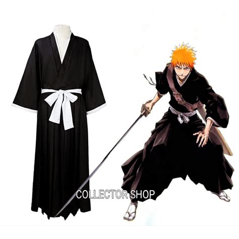 Bleach Anime Ichigo Bankai Popular Japanese Cosplay Costume Set