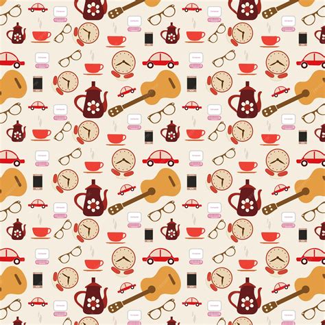 Premium Vector Object Pattern Design Template