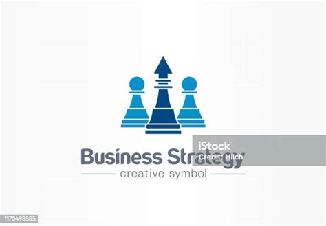 전략 체스와 창조적 인 기호 개념을 화살표 금융 성공 리더 추상적 인 비즈니스 아이디어 증가 성장 진행 아이콘 개념에 대한 스톡 벡터 아트 및 기타 이미지 Istock